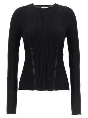 LANVIN Ribbed Sweater - Black
