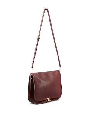 Celine Triomphe Leather Shoulder Bag