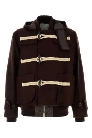 Sacai Wool Montgomery - Brown