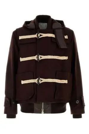 Sacai Wool Montgomery - Brown