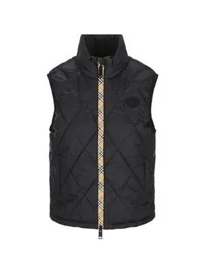 Burberry Diamond-quilted Down Vest - Multicolor