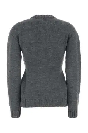 JIL SANDER Grey Wool Sweater