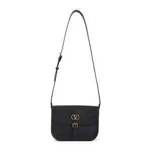 Valentino Garavani Leather Shoulder Bag - Black