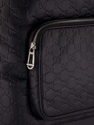 Gucci Gg Embossed Calfskin Backpack