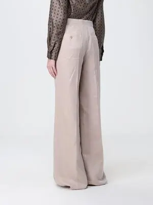 Max Mara Silk Wide Leg Pants - Brown
