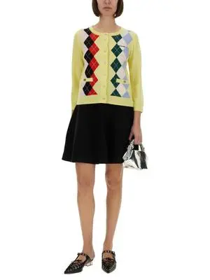 GANNI Jacquard Cashmere Cardigan - Multicolor