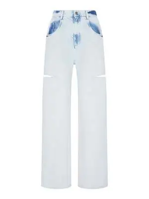 MAISON MARGIELA Distressed Wide-leg Jeans - Multicolor