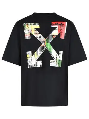 Off-White Industrial Arrow' Cotton T-shirt - Black