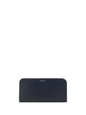 Saint Laurent Grain De Poudre Leather Wallet - Black