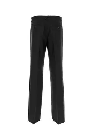 Burberry Wool Blend Wide-leg Pant
