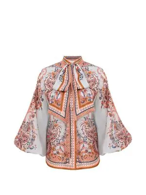 Zimmermann Aster Silk Blouse - Multicolor