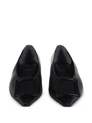 ROGER VIVIER Pointy Covered Leather Ballets