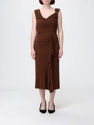 Max Mara Viscose Jersey Midi Dress - Brown