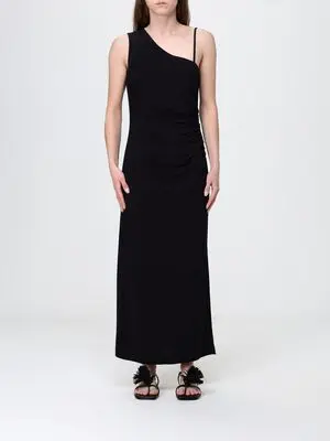 Max Mara Fiabe Midi Viscose Jersey Dress - Black