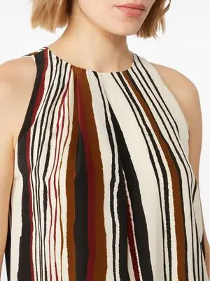 Max Mara Striped Silk Top - Multicolor