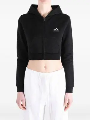 Balenciaga Cotton Cropped Sweatshirt