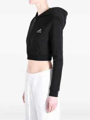 Balenciaga Cotton Cropped Sweatshirt