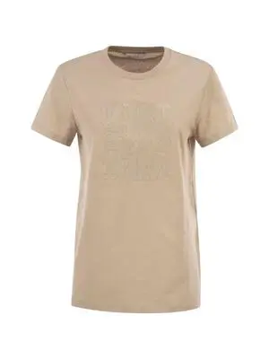 Max Mara Logo Cotton T-shirt - Multicolor