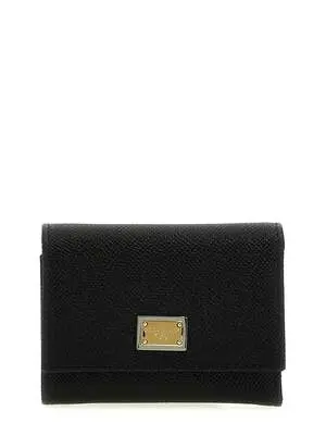 Dolce & Gabbana French Flap Wallet - Black