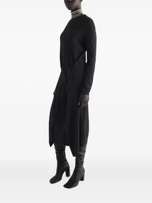 LEMAIRE Wool Blend Long Dress - Multicolor