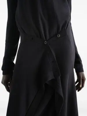 LEMAIRE Wool Blend Long Dress - Multicolor