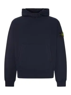 Stone Island Cotton Hoodie - Blue