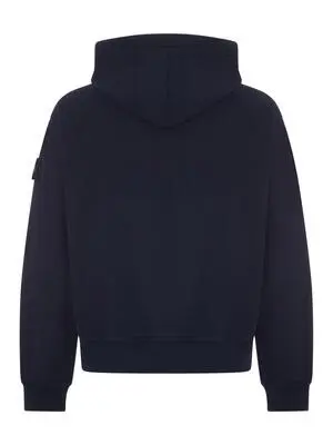 Stone Island Cotton Hoodie - Blue