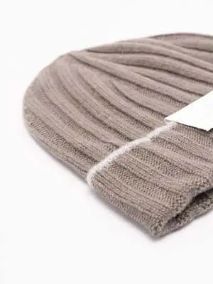 Brunello Cucinelli Cashmere Rib Knit Beanie