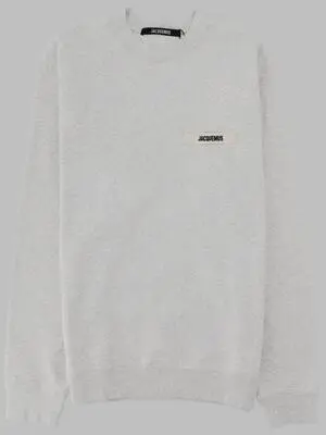 Jacquemus Jacquemus Men Felpa Con Logo Gray