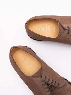 Brunello Cucinelli Calf Leather Lace Up Shoes