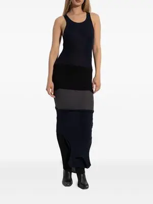 Balenciaga Upside Down Long Dress - Multicolor