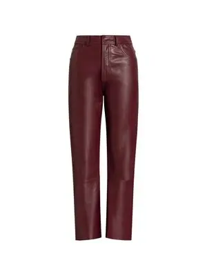 Alberta Ferretti Faux Leather Trousers - Multicolor
