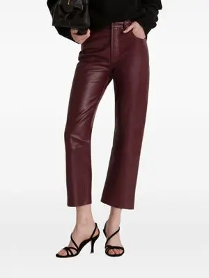 Alberta Ferretti Faux Leather Trousers - Multicolor