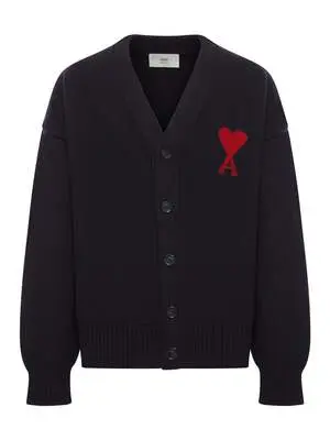 Ami Paris Embroidered Cardigans For Men