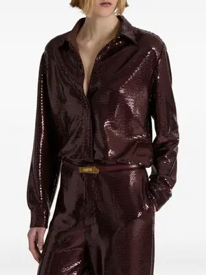 Alberta Ferretti Sequined Shirt - Multicolor
