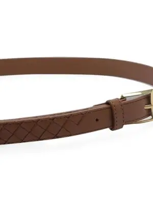 Bottega Veneta Solo Leather Belt