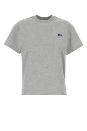 JIL SANDER Grey Cotton T-shirt - Gray
