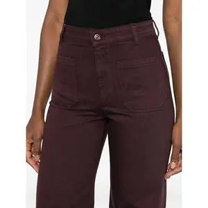 Victoria Beckham Wide-leg Denim Trousers - Red