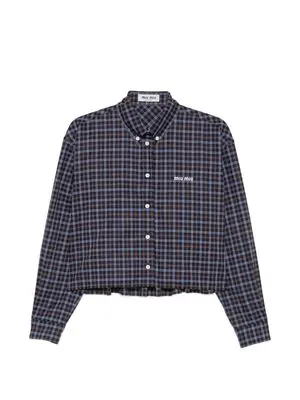 MIU MIU Miu Miu Women Tartan Shirt