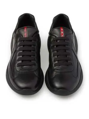 Prada America`s Cup Sneakers In Nappa - Black