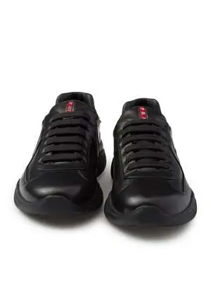 Prada America`s Cup Sneakers In Nappa - Black