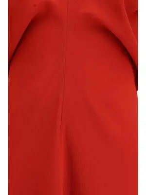 TOTEME Slouch Waist Wool Dress - Red