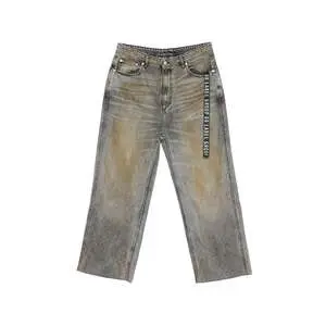 44 LABEL GROUP Grey Denim Wide-leg Jeans - Gray