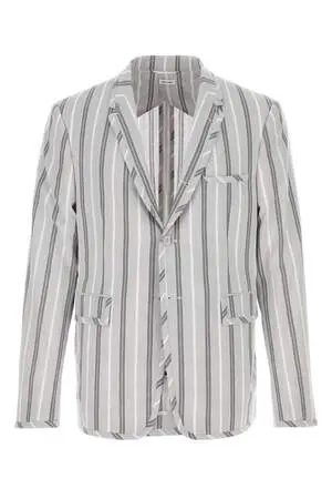 Thom Browne Embroidered Cotton Blazer - Multicolor
