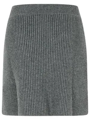JIL SANDER Wool Miniskirt - Gray