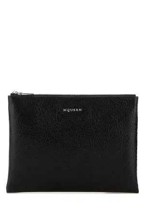Alexander McQueen Leather Pouch - Black