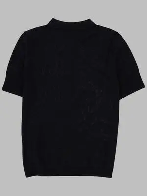 Paul Smith Merino Wool Short Sleeve Polo Shirt - Blue