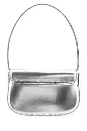 DIESEL® Leather 1dr Shoulder Bag - Silver