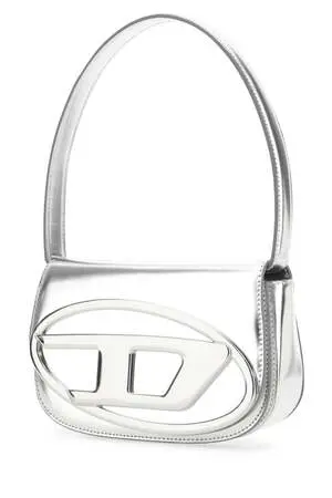 DIESEL® Leather 1dr Shoulder Bag - Silver