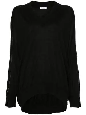 Brunello Cucinelli Long Sleeve V-neck Sweater
